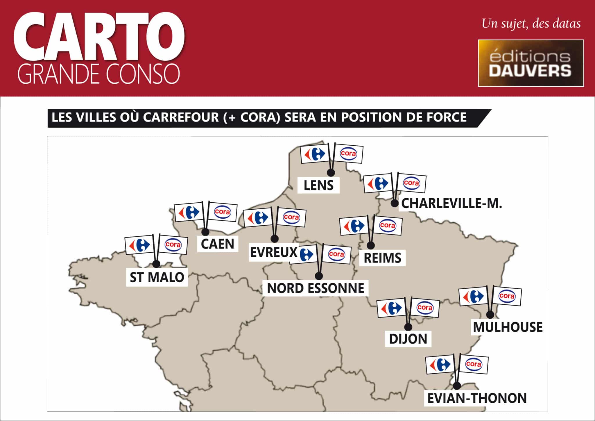 Carrefour + Cora : 1 + 1 fera-t-il 2 (cette fois) ? - Olivier Dauvers