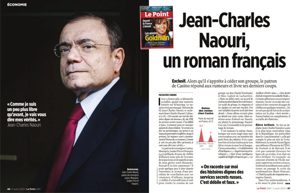 Casino : Jean-Charles Naouri livre ses "vérités" - Olivier Dauvers
