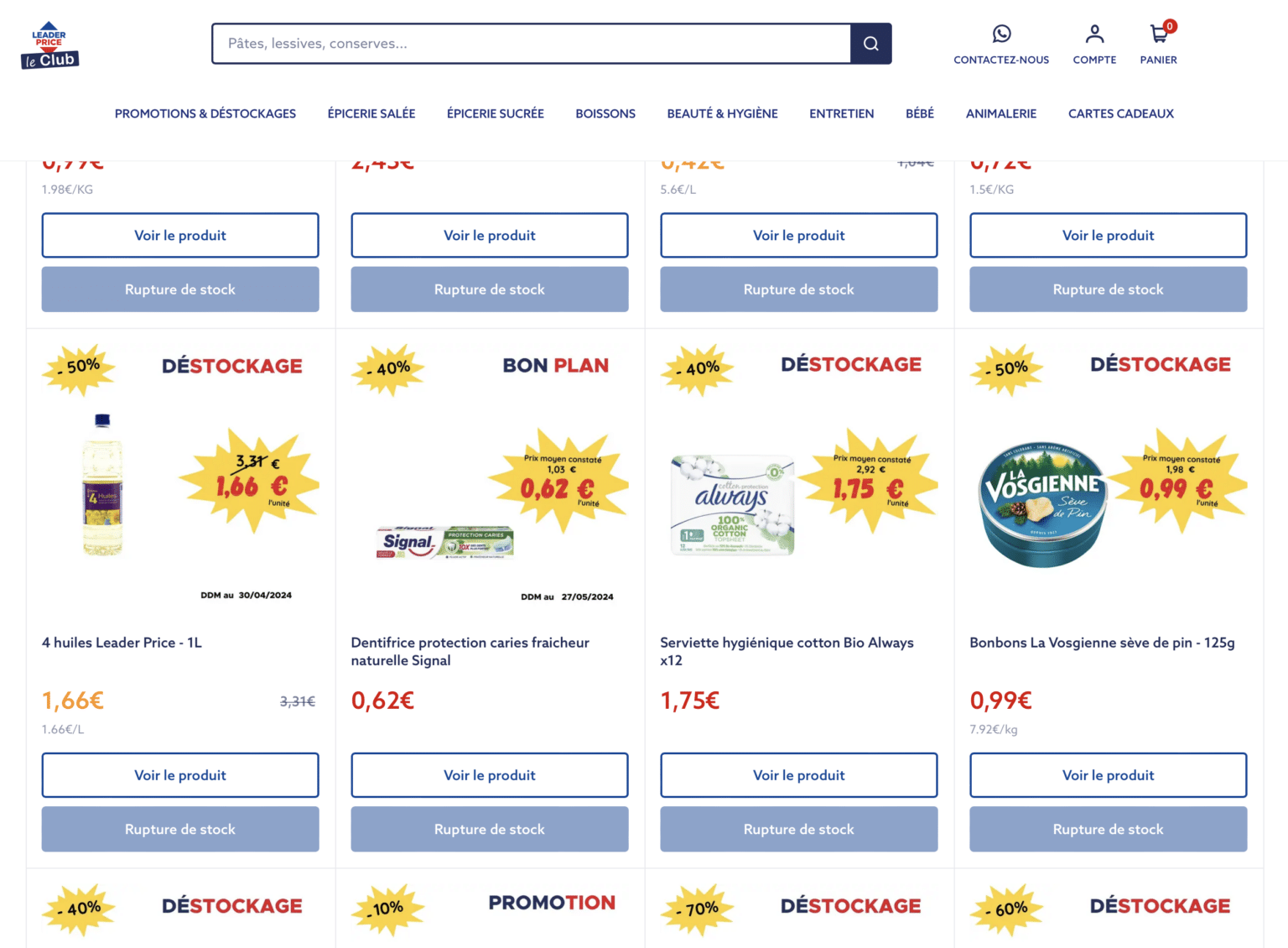 Livraison à domicile : c'est terminé pour Le Club Leader Price ...